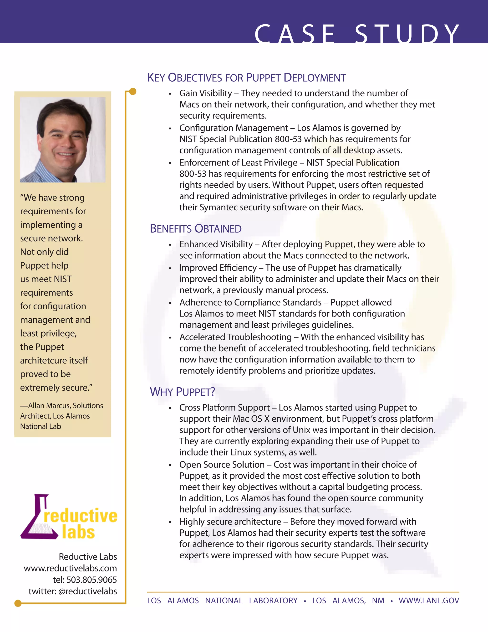Los Alamos Puppet Case Study | PDF