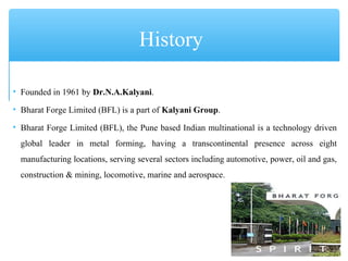 Bharat Forge- Reshaping the Shopfloor | PPT