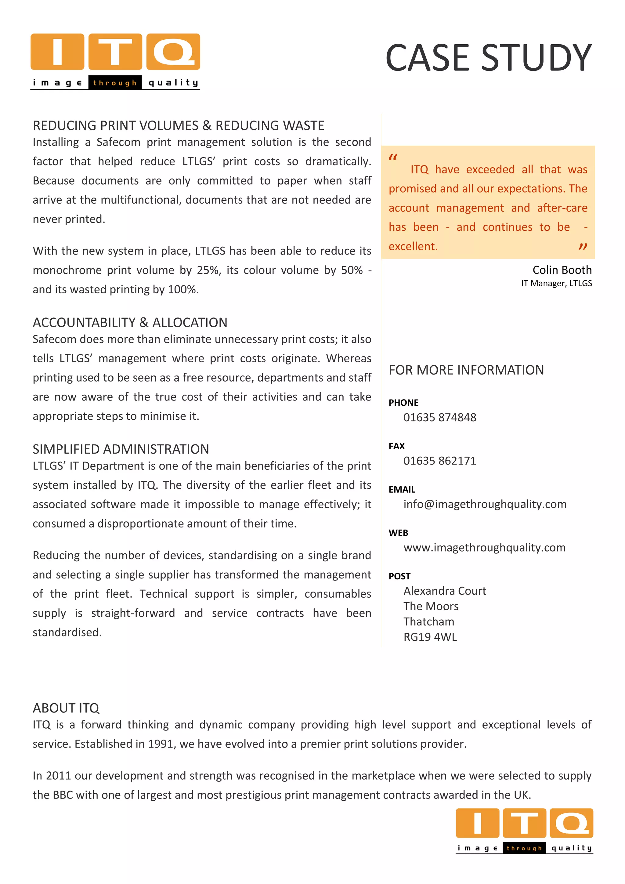 Case Study Lufthansa Technik | PDF