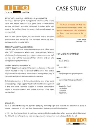 Case Study Lufthansa Technik | PDF