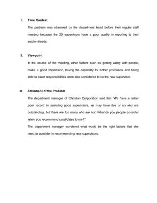 Case study management | DOCX