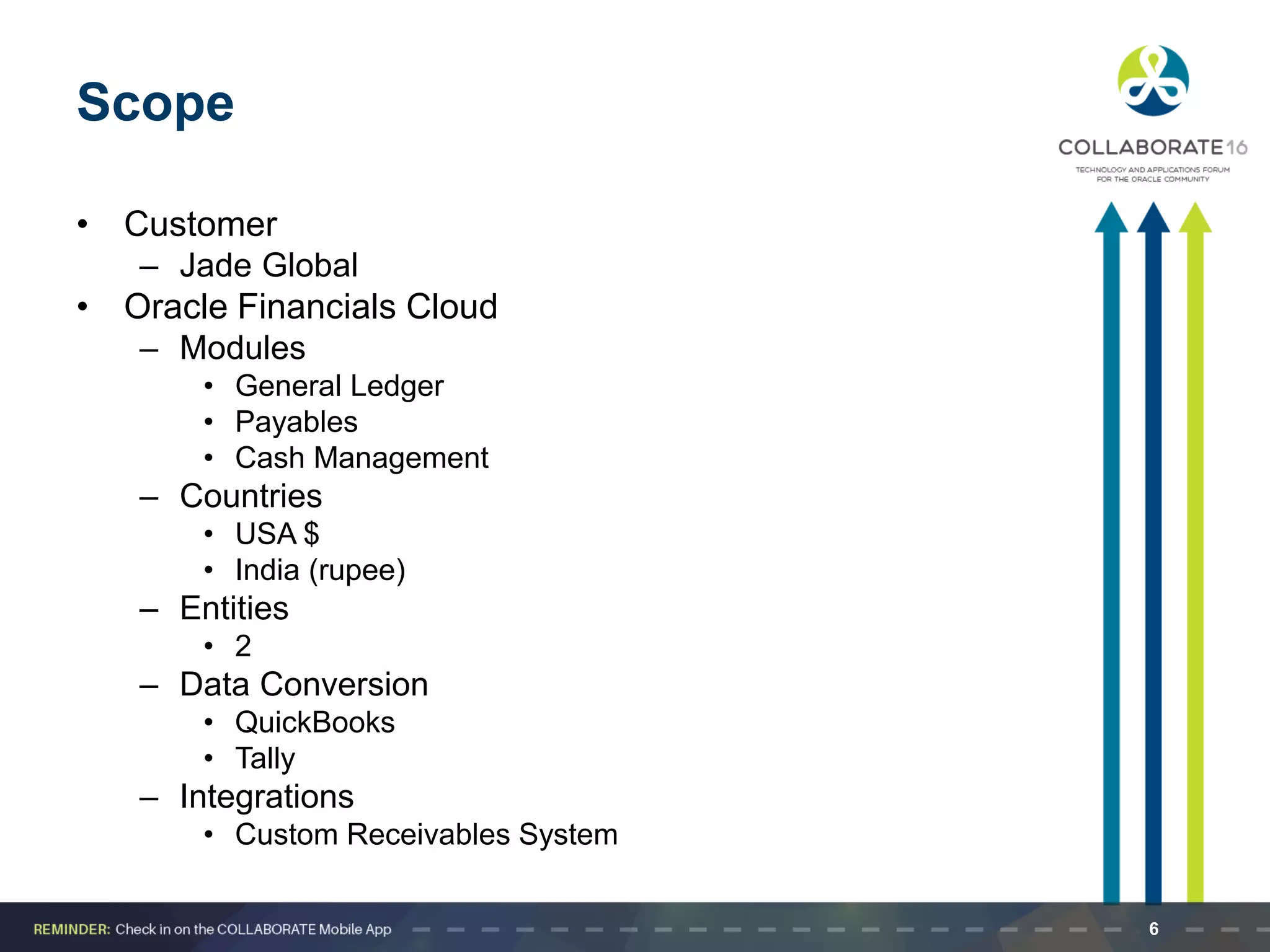 Case study: Managing a Fusion Financials Cloud Implementation with ...