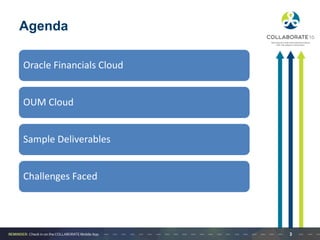 Case study: Managing a Fusion Financials Cloud Implementation with ...