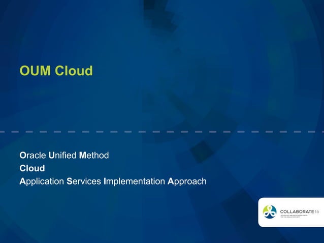 Case study: Managing a Fusion Financials Cloud Implementation with ...