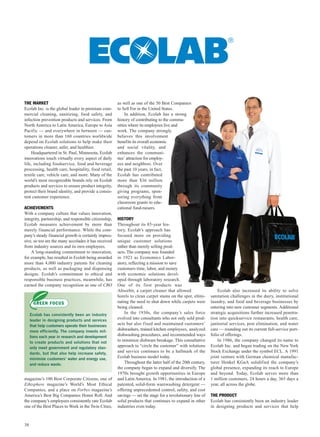 Case study marki ecolab z amerykańskiego albumu superbrands | PDF