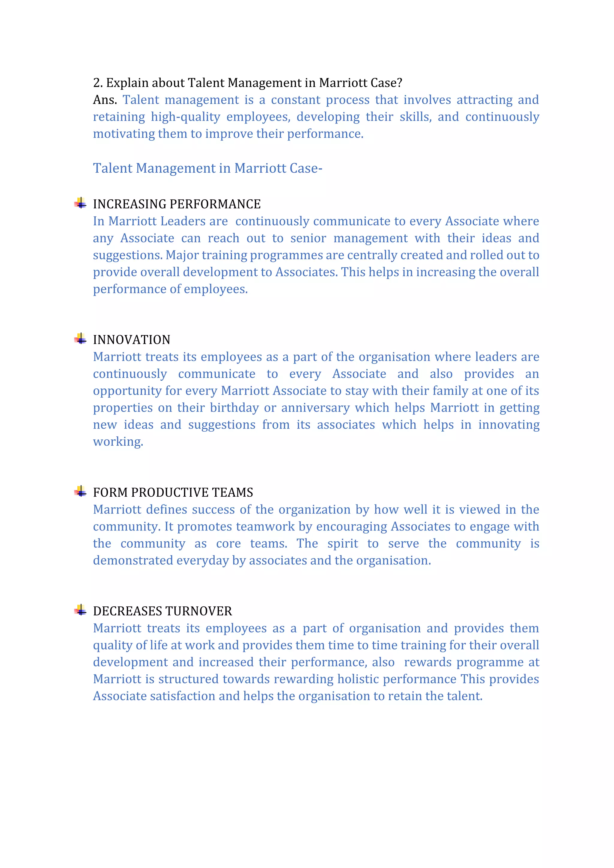 Case study marriott hotels | PDF