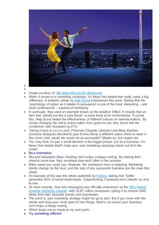 Case study media | DOCX | Soundtracks, TV and Showtunes | Music