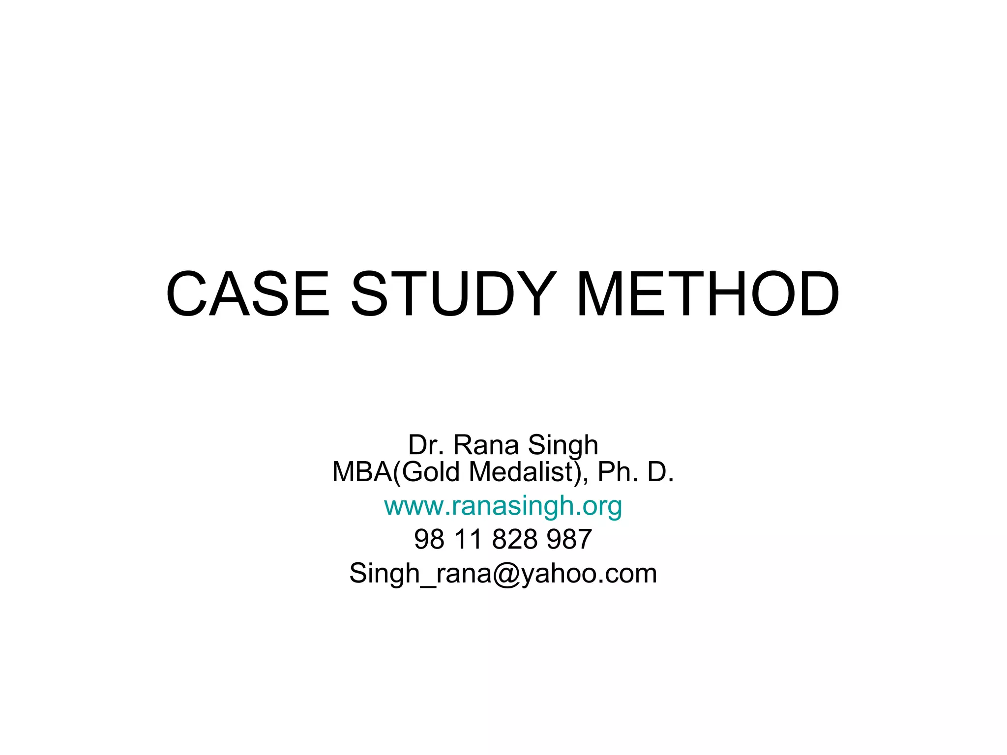 Case Study Method | PPT