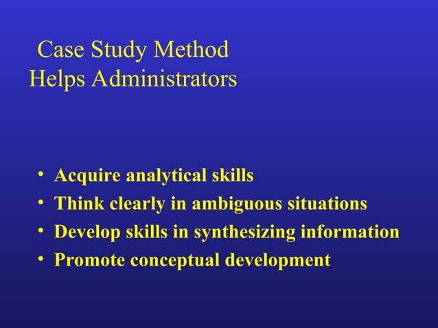 Case Study Method case study methods case | PPT