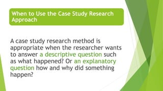 Case study method in research | PPTX
