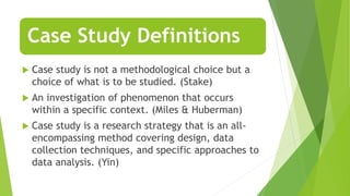 Case study method in research | PPT