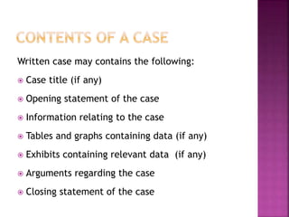Case study methods - For preparation in examination perspective and ...