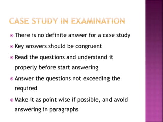 Case study methods - For preparation in examination perspective and ...