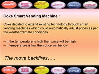 Case Study CokeSmart Machine | PPT