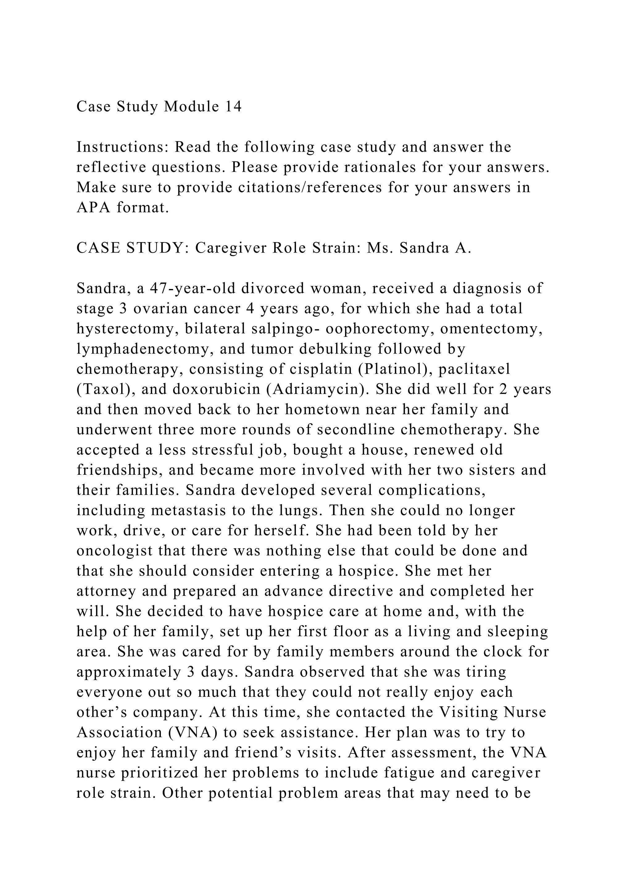 Case Study Module 14 Instructions Read the following case study.docx