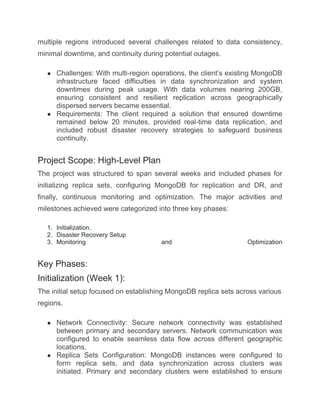 Case Study_ MongoDB Replication And Disaster Recovery Implementation.docx