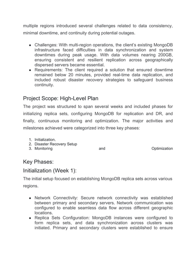 Case Study_ MongoDB Replication And Disaster Recovery Implementation.docx