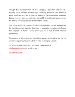 Case Study_ MongoDB Replication And Disaster Recovery Implementation.docx