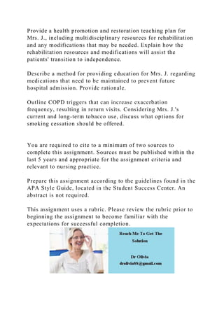 Case Study Mrs. J. It is necessary for an RN-BSN-prepared nurse.docx