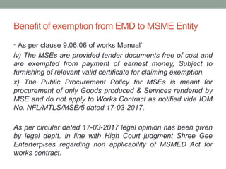 Case Study MSMe parties pertaining to procurement | PPT