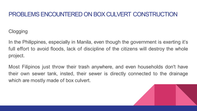 Case Study No. 10-Construction of Box Culverts in the Philippines | PDF ...