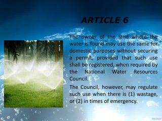 Case Study No. 12-Presidential Decree No. 1067 | PDF