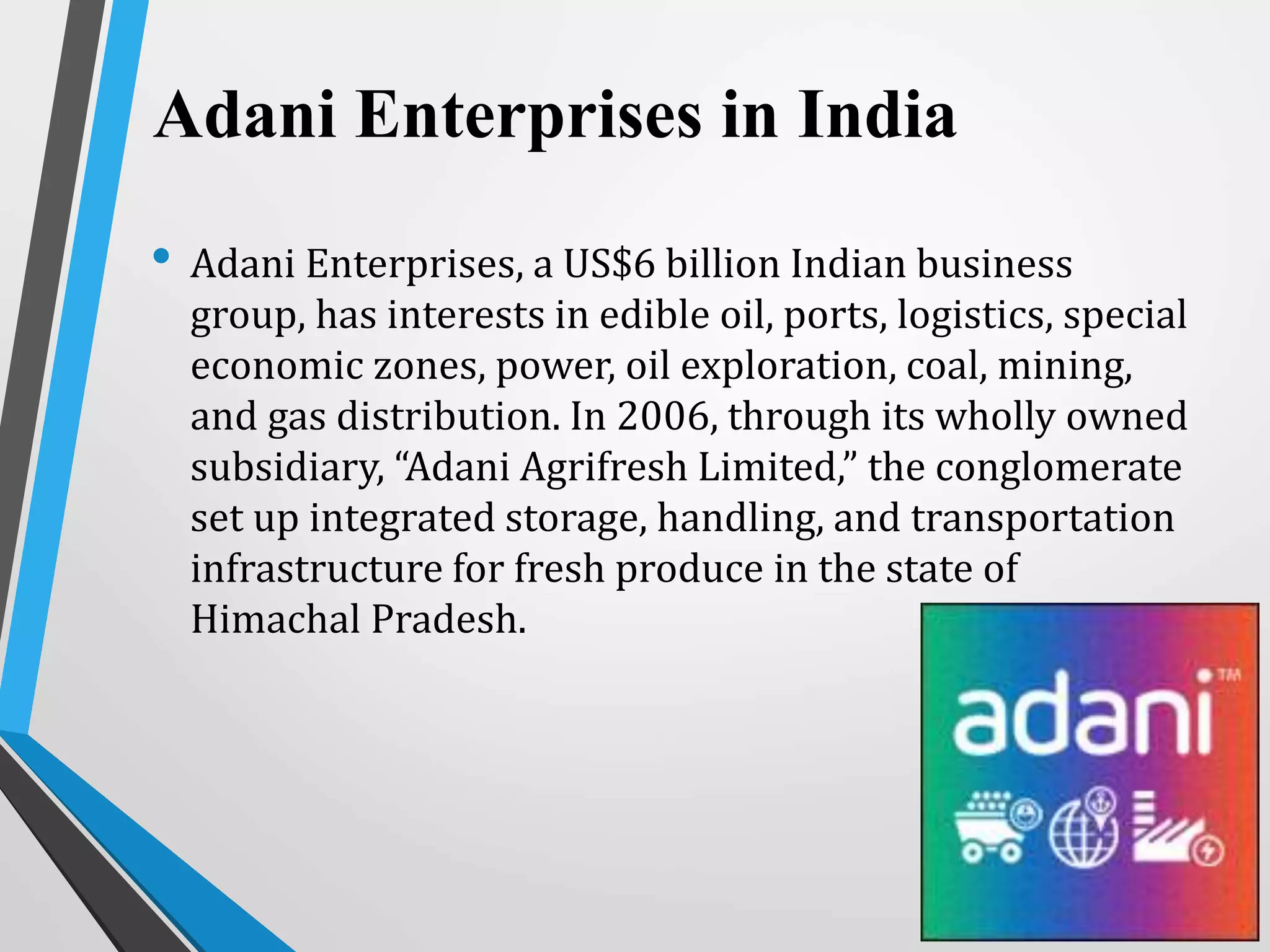 Case study of adani agrifresh | PPTX