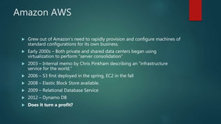 Case study of amazon EC2 by Akash Badone | PPTX