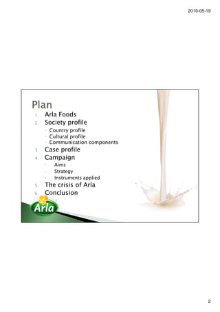 Case study of Arla Foods by Ewelina Brania | PDF