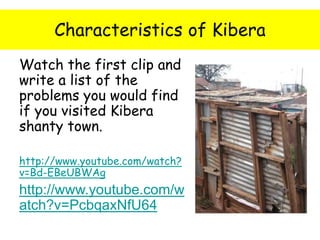Case study of a squatter settlement – kibera, nairobi | PPT