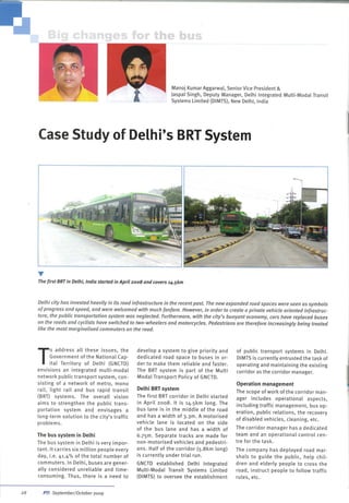 Case study of Delhi Bus Rapid Transit System | PDF