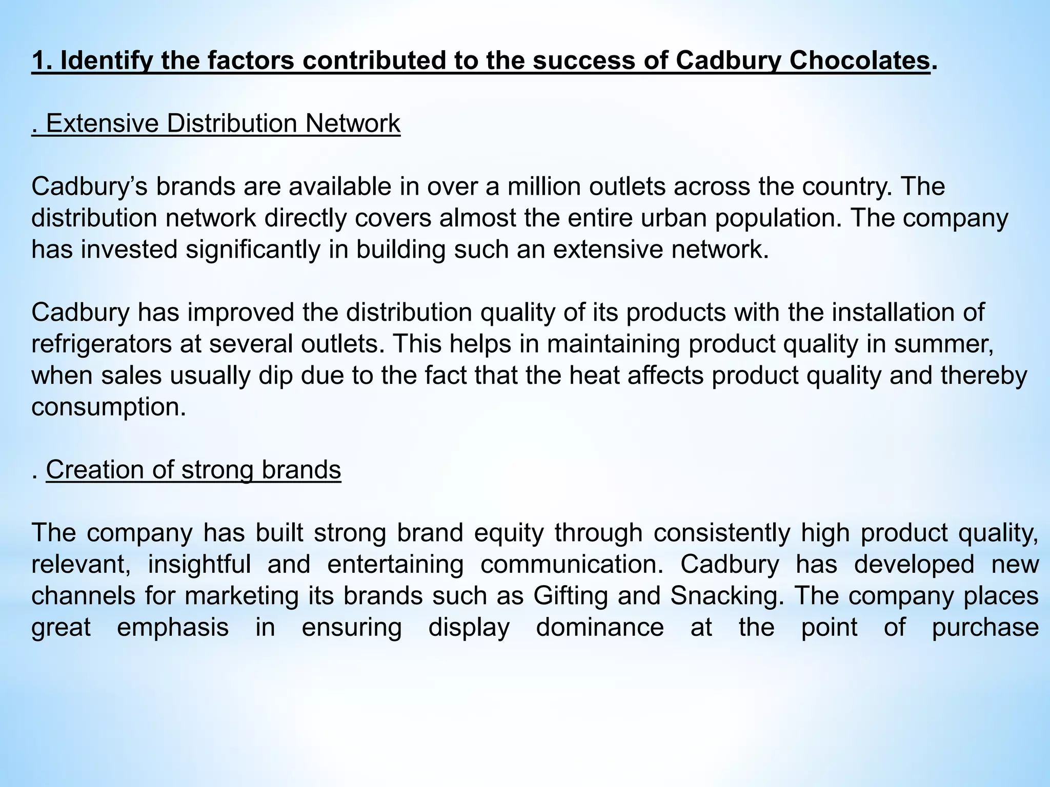 Case Study of Cadbury.pptx | Marketing and Advertising | Business