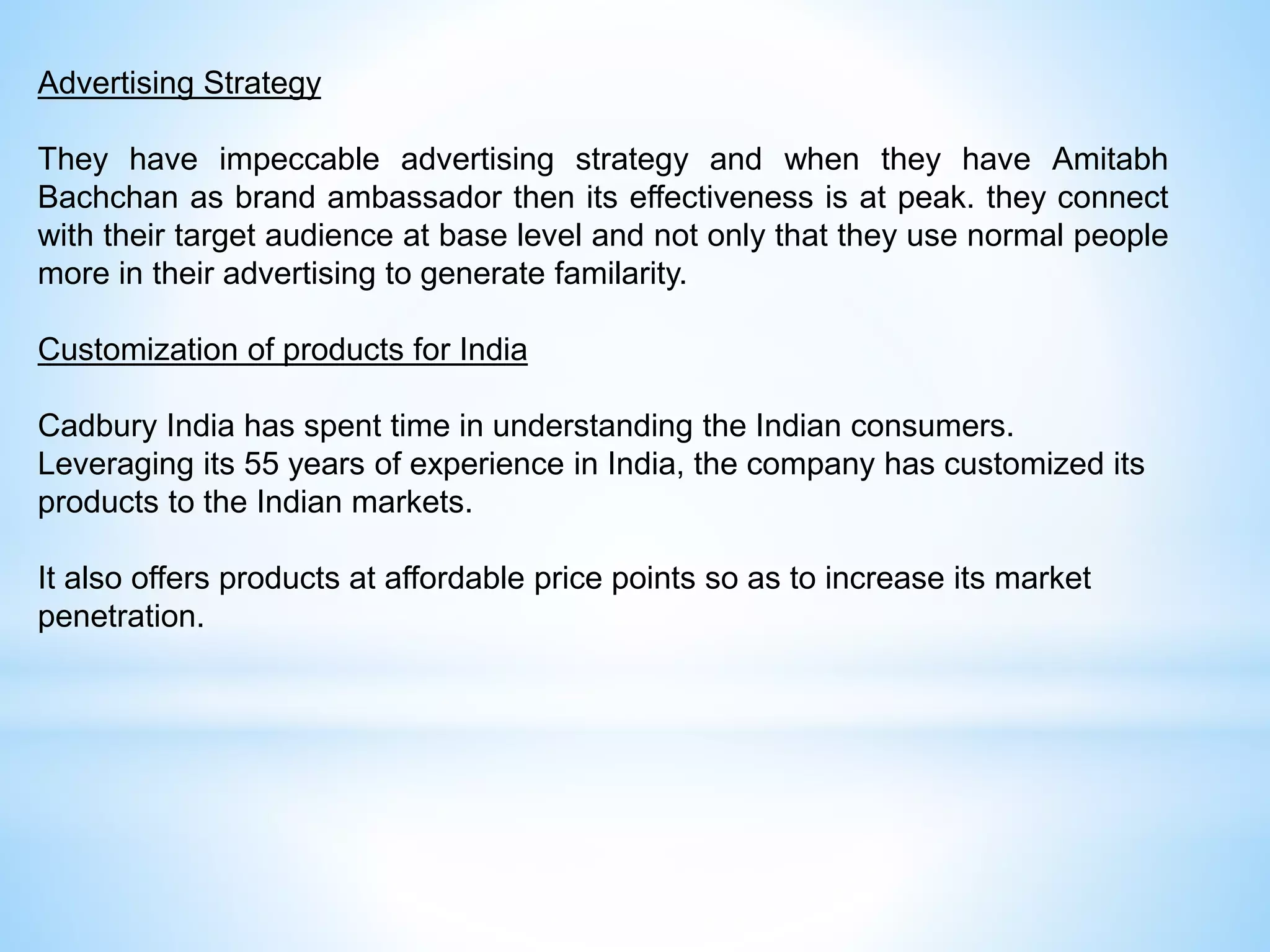 Case Study of Cadbury.pptx | Marketing and Advertising | Business