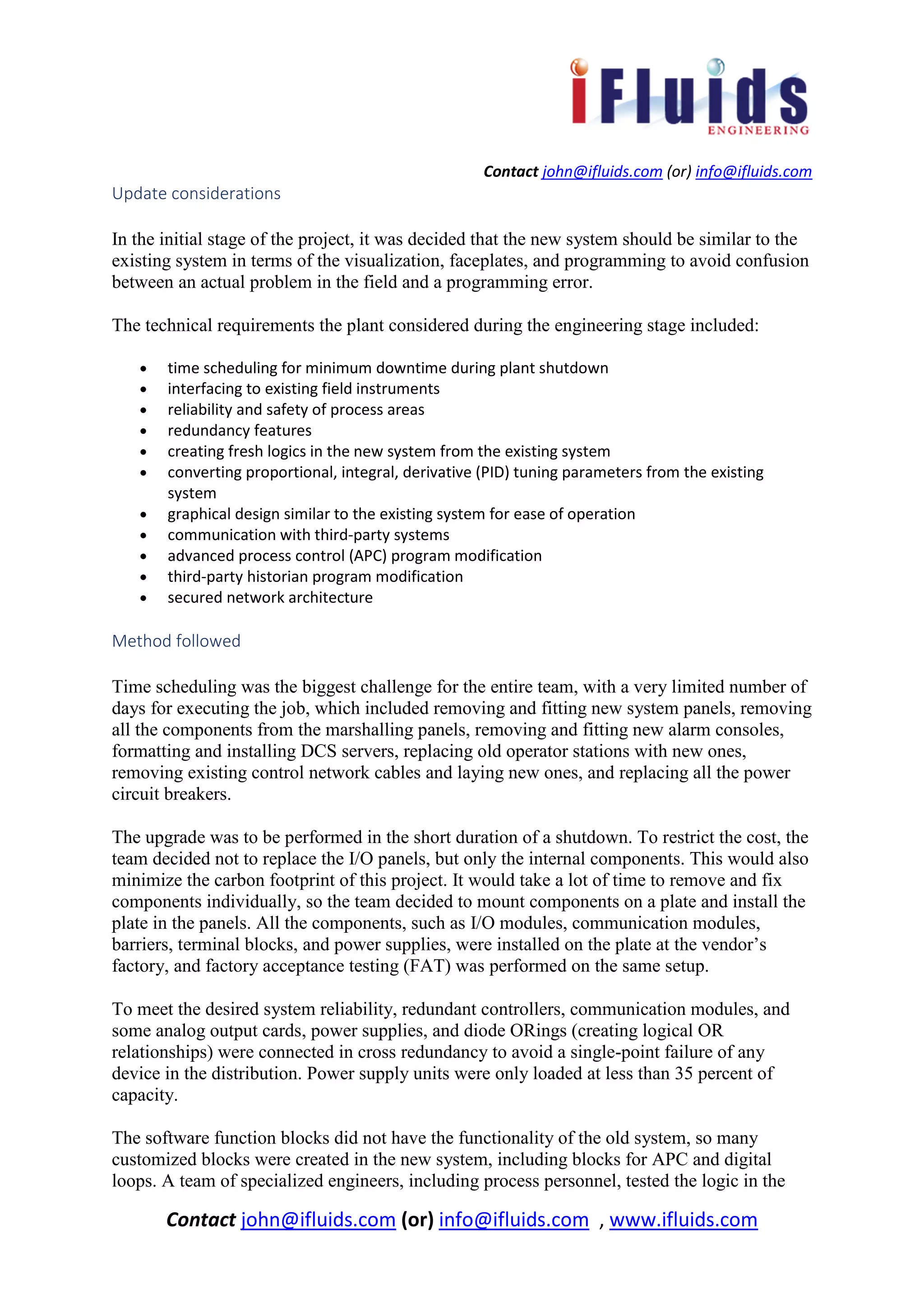 Case study of DCS upgrade how to reduce stress during execution | PDF