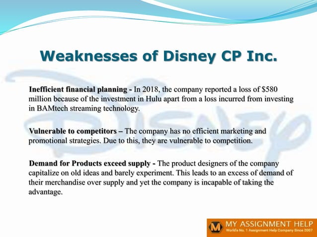 Case study of Disney CP inc. | PPT