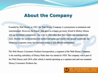 Case study of Disney CP inc. | PPTX