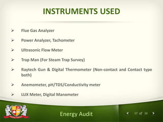 Case Study of Energy Audit | PPTX