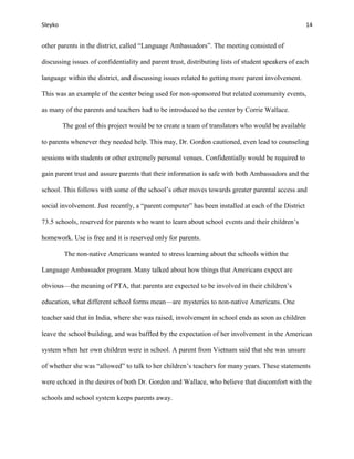 Case study of english language learners center in skokie | PDF