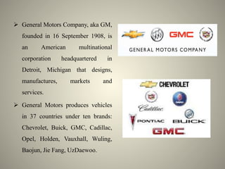 Case study of general motors | PPTX