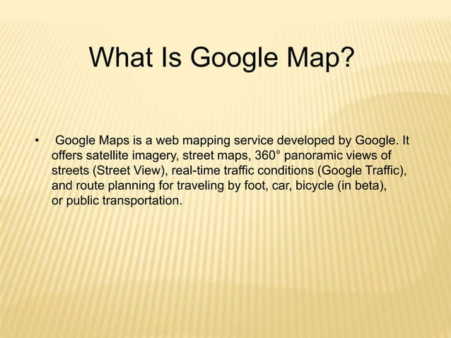 Case study of goggle map | PPTX