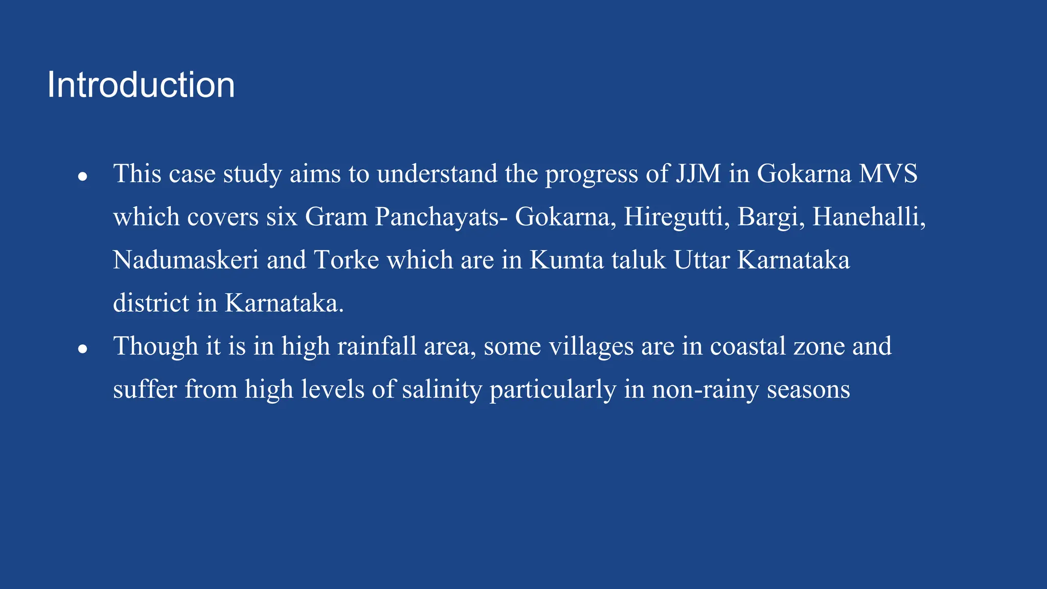 Case study of Gokarna Multi-village scheme, Kumta, Karnataka_IIM-B_2023 ...