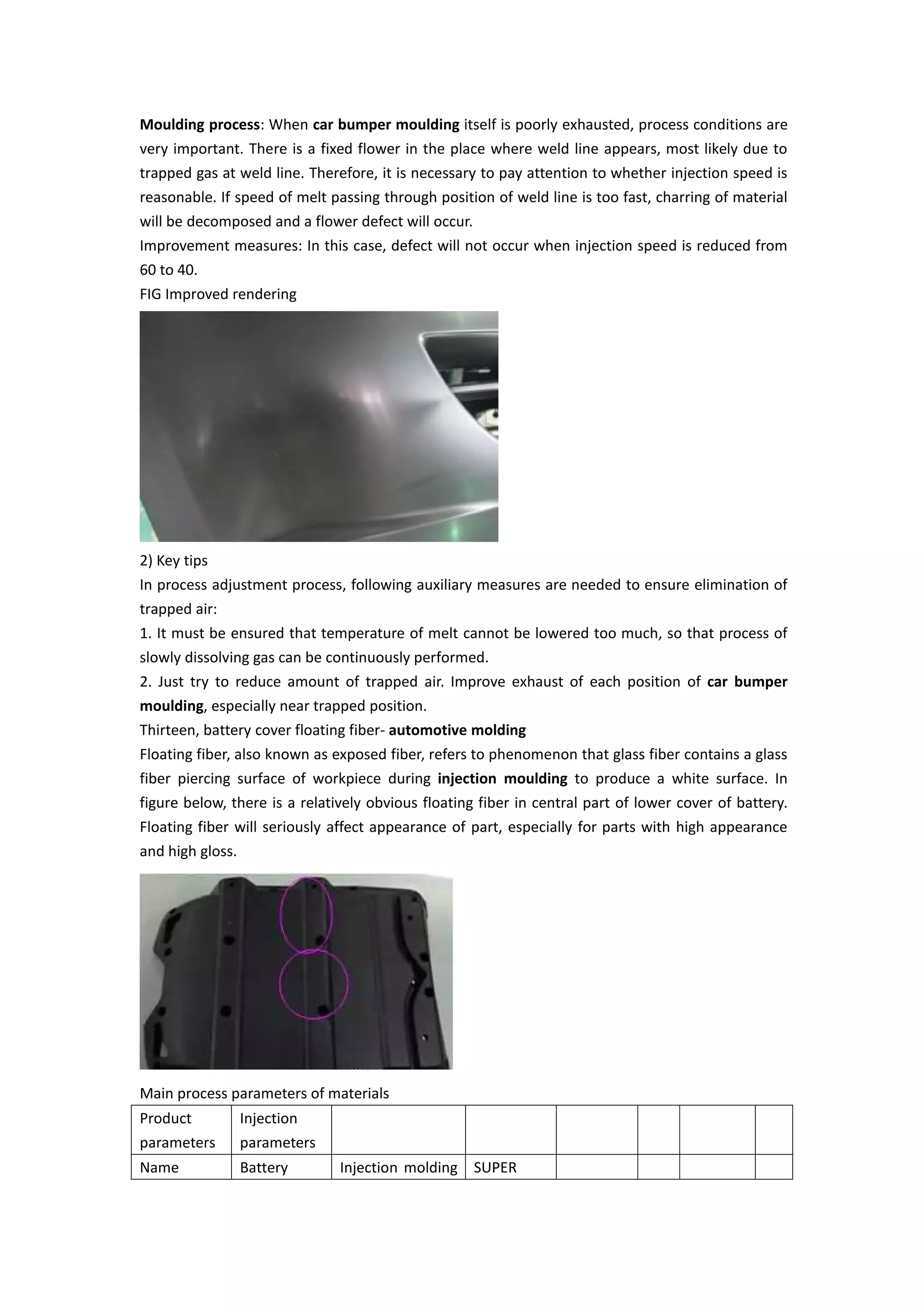 Case study of injection molding defects | PDF
