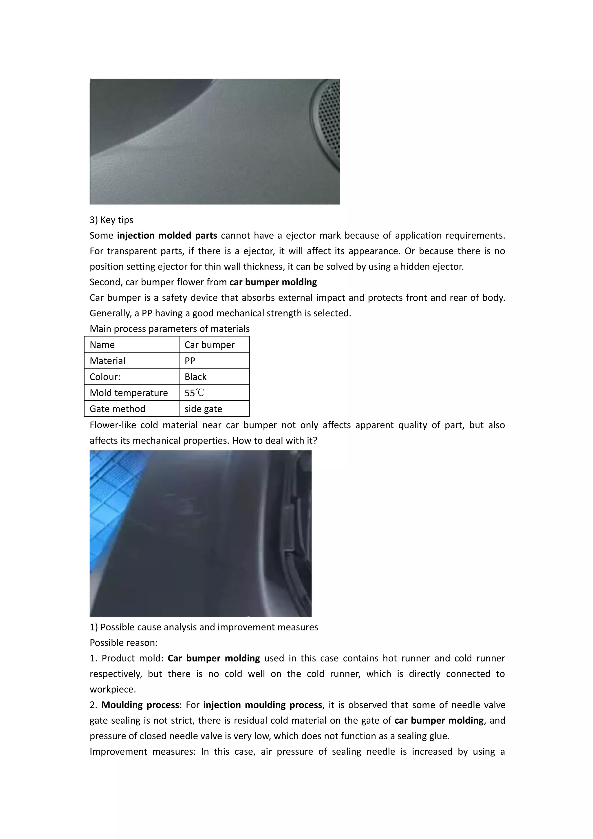 Case study of injection molding defects | PDF