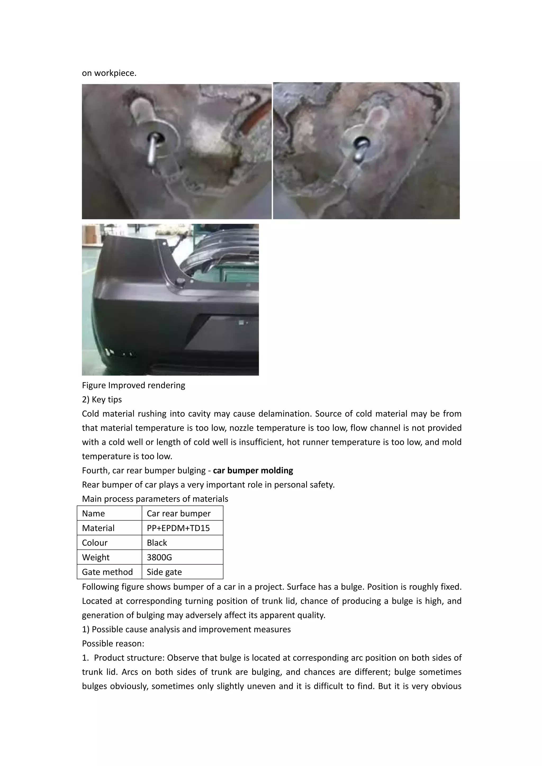 Case study of injection molding defects | PDF