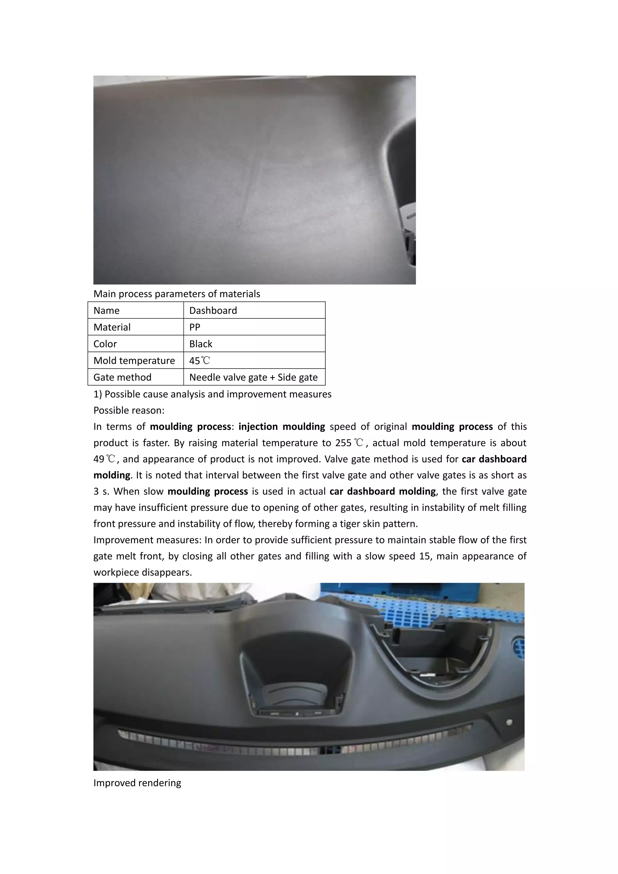 Case study of injection molding defects | PDF