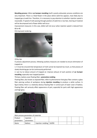 Case study of injection molding defects | PDF