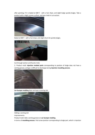 Case study of injection molding defects | PDF