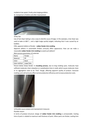 Case study of injection molding defects | PDF