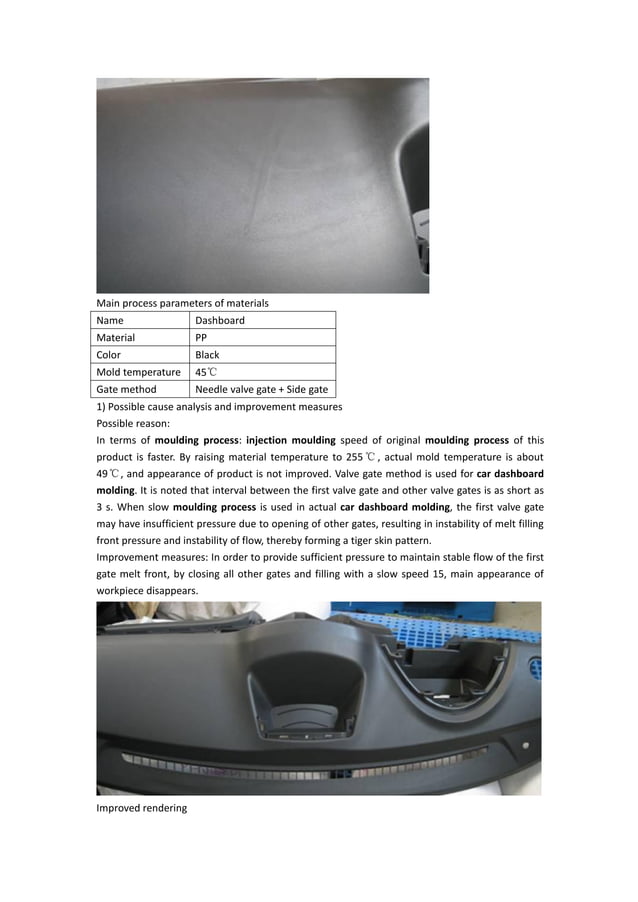 Case study of injection molding defects | PDF