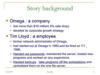 Case Study Of Insider Sabotage0104 | PPT